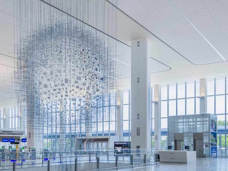 Arrival & Departures Hall and first skybridge open